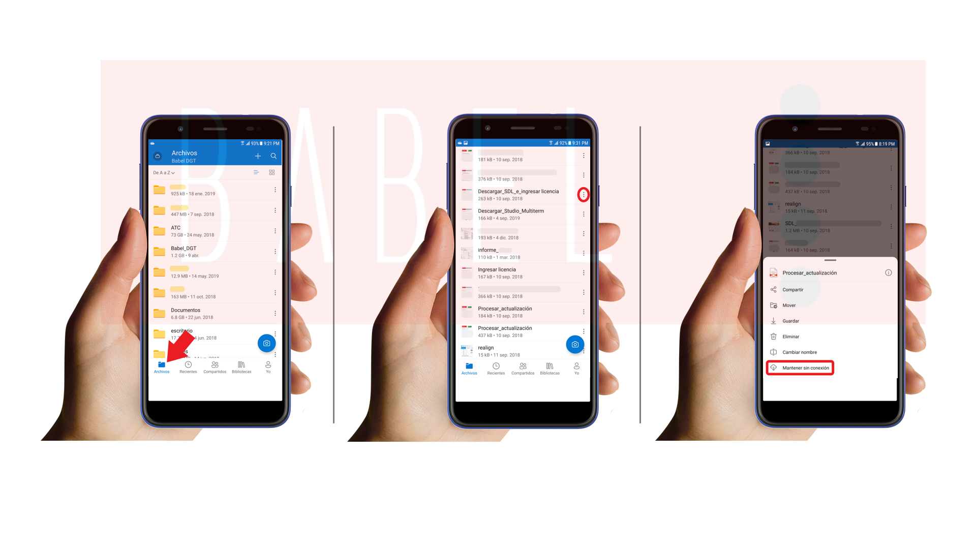 Cómo instalar y utilizar OneDrive en un dispositivo móvil. – Babel DGT